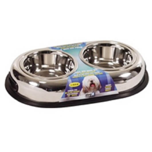 Dogit Stainless Steel Double Dog Bowl Set - ANIMAL CENTER